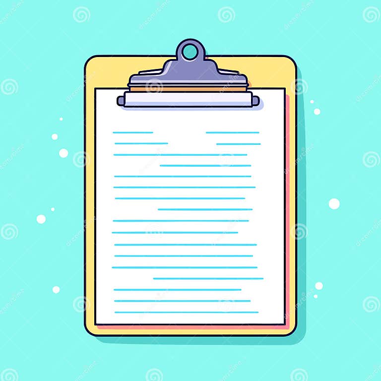 Vector of a Clipboard with a Notepad Attached, Representing ...