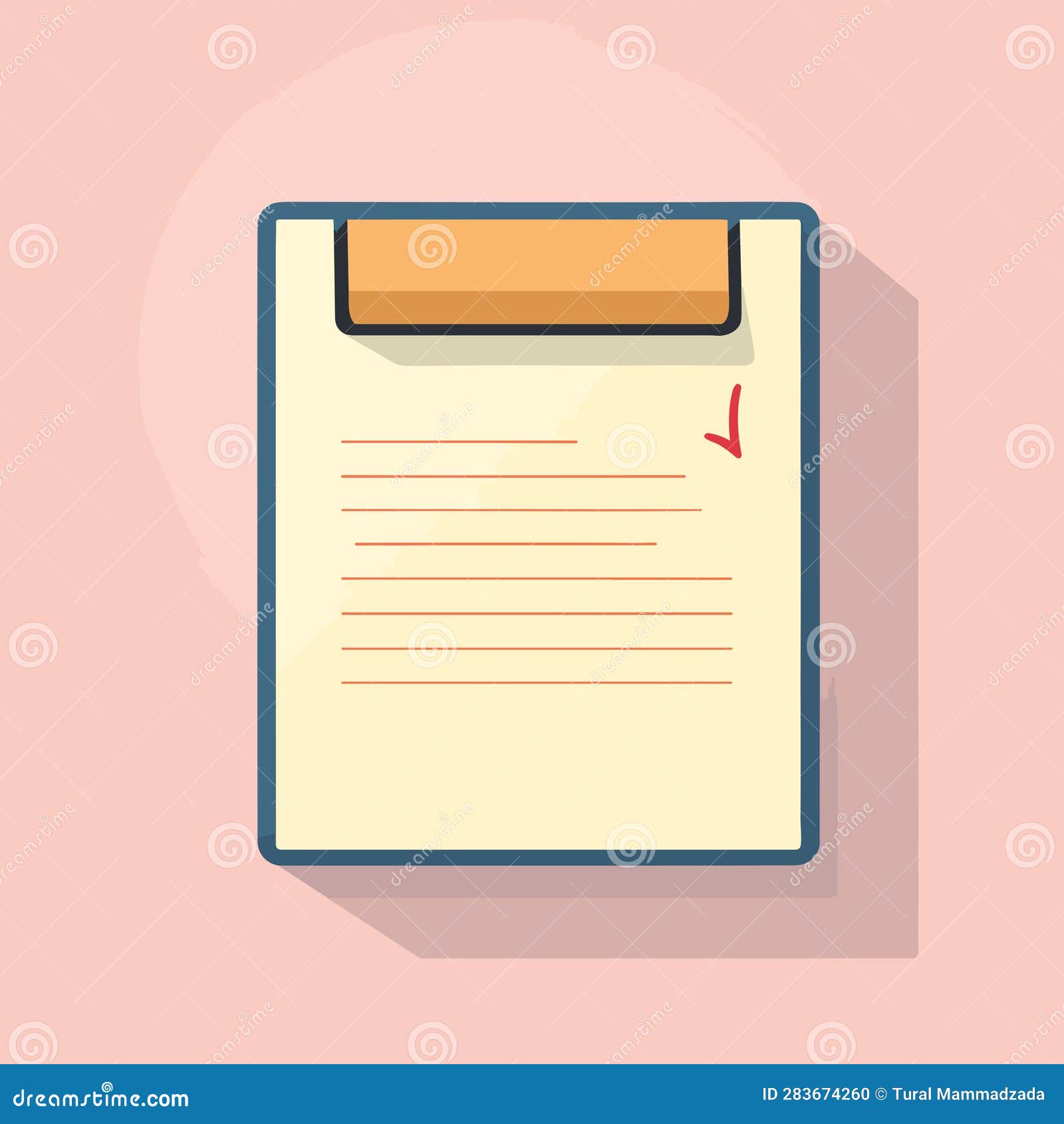 Vector of a Clipboard with a Piece of Paper Attached To it Icon Stock ...