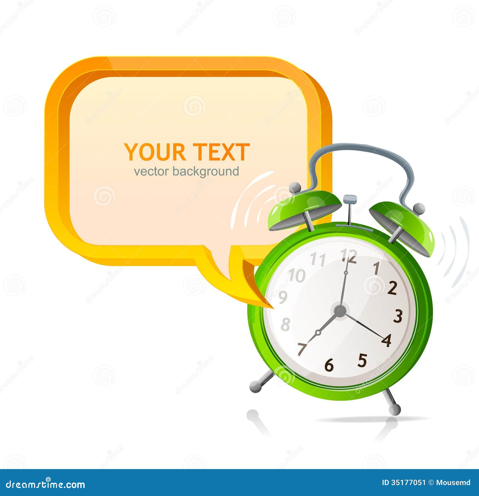 Vector clock banner stock vector. Illustration of promotion - 35177051