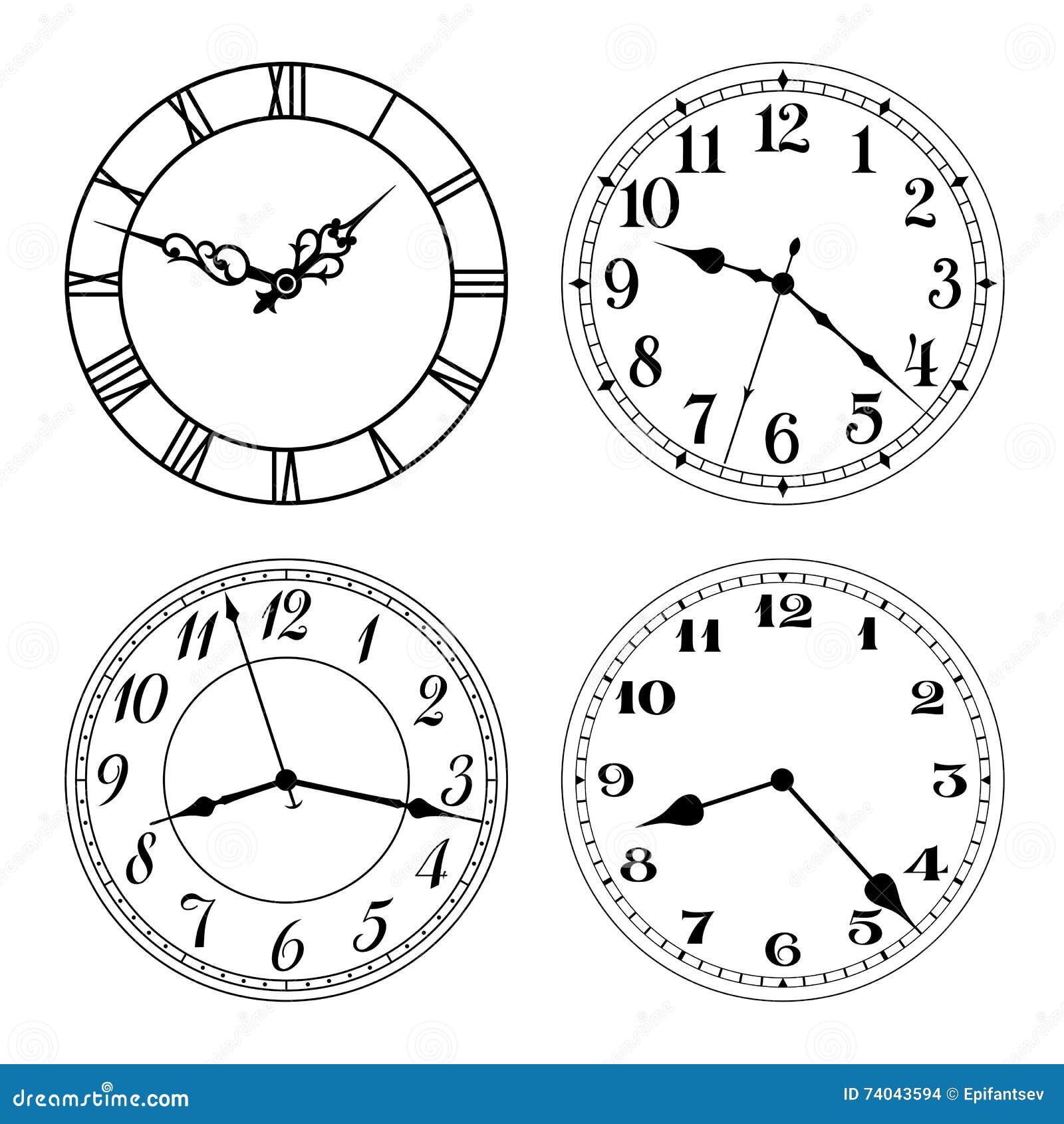 Roman Numerals Vector Illustration. Old Numbers And Letters Counting ...