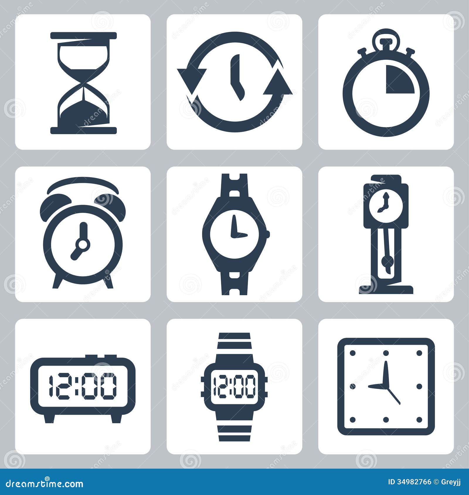 Vector clocks icons set stock vector. Illustration of icon - 34982766 Vector clocks icons set stock vector. Illustration of icon - 34982766