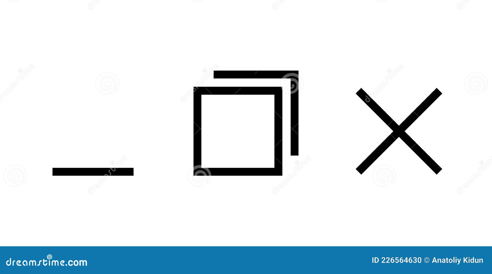 Vector Close Web Window Design. Computer Button Illustration Concept ... Vector Close Web Window Design. Computer Button Illustration Concept ...