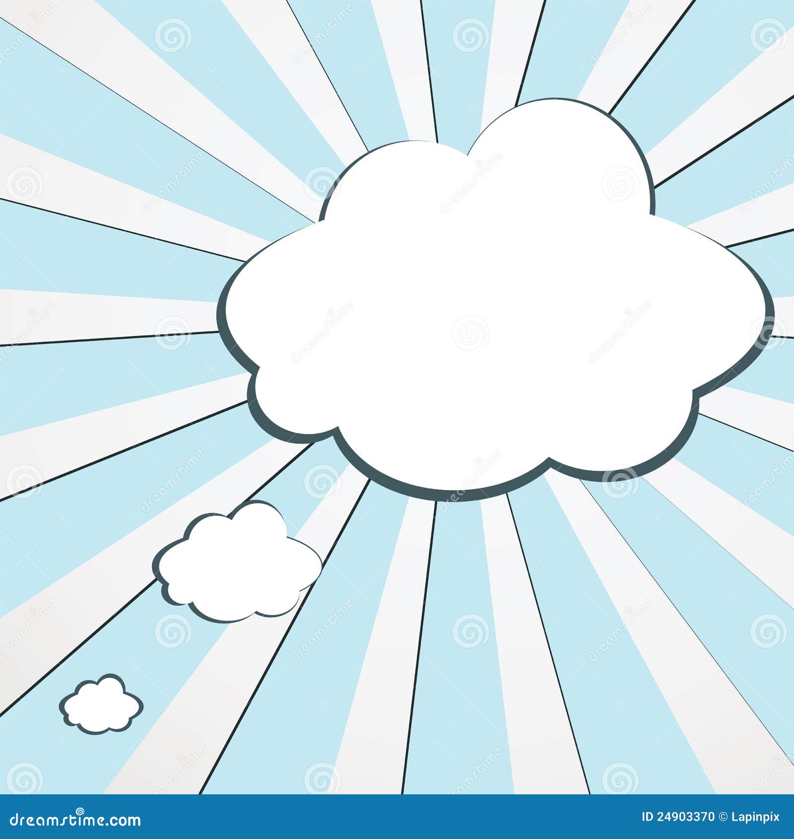 Cloud Ops Banner Template. Cloud Ops Ribbon Label. Cartoon Vector ...