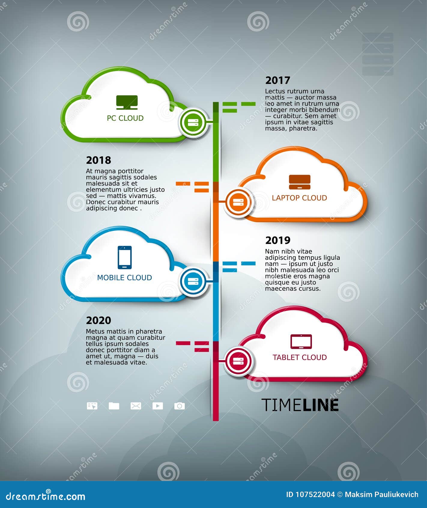 Vector Cloud Computing Services Timeline Template Stock Vector ... Vector Cloud Computing Services Timeline Template Stock Vector ...