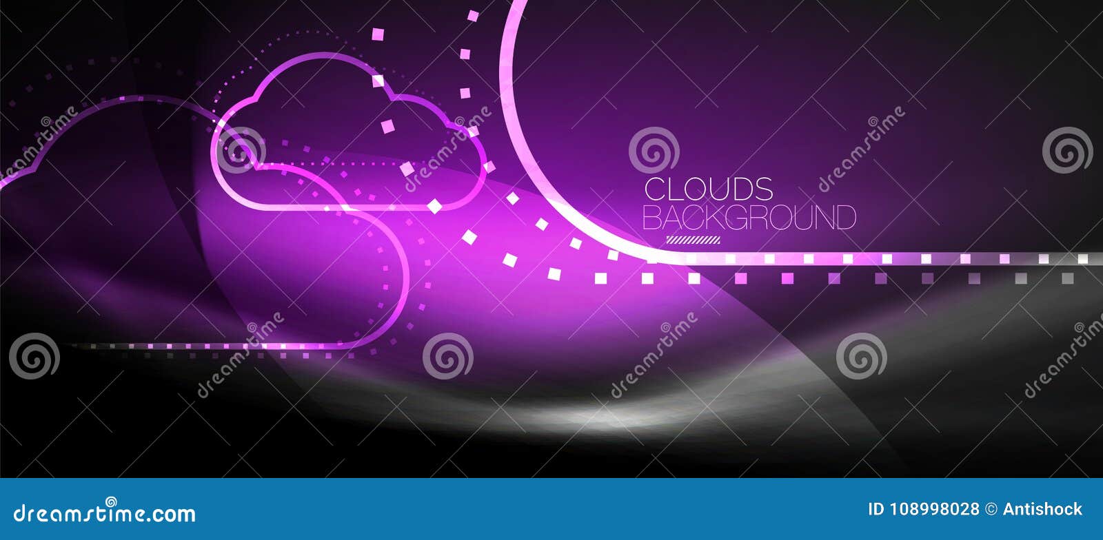 Vector Cloud Computing, Storage Concept Stock Vector - Illustration of code, abstract: 108998028