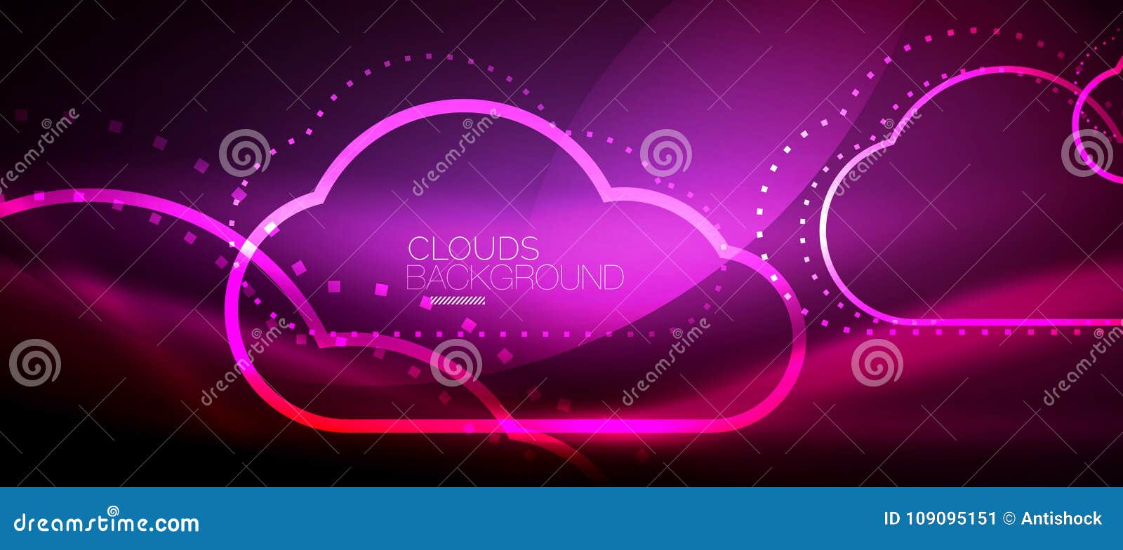 Vector Cloud Computing, Storage Concept Stock Vector - Illustration of hosting, abstract: 109095151