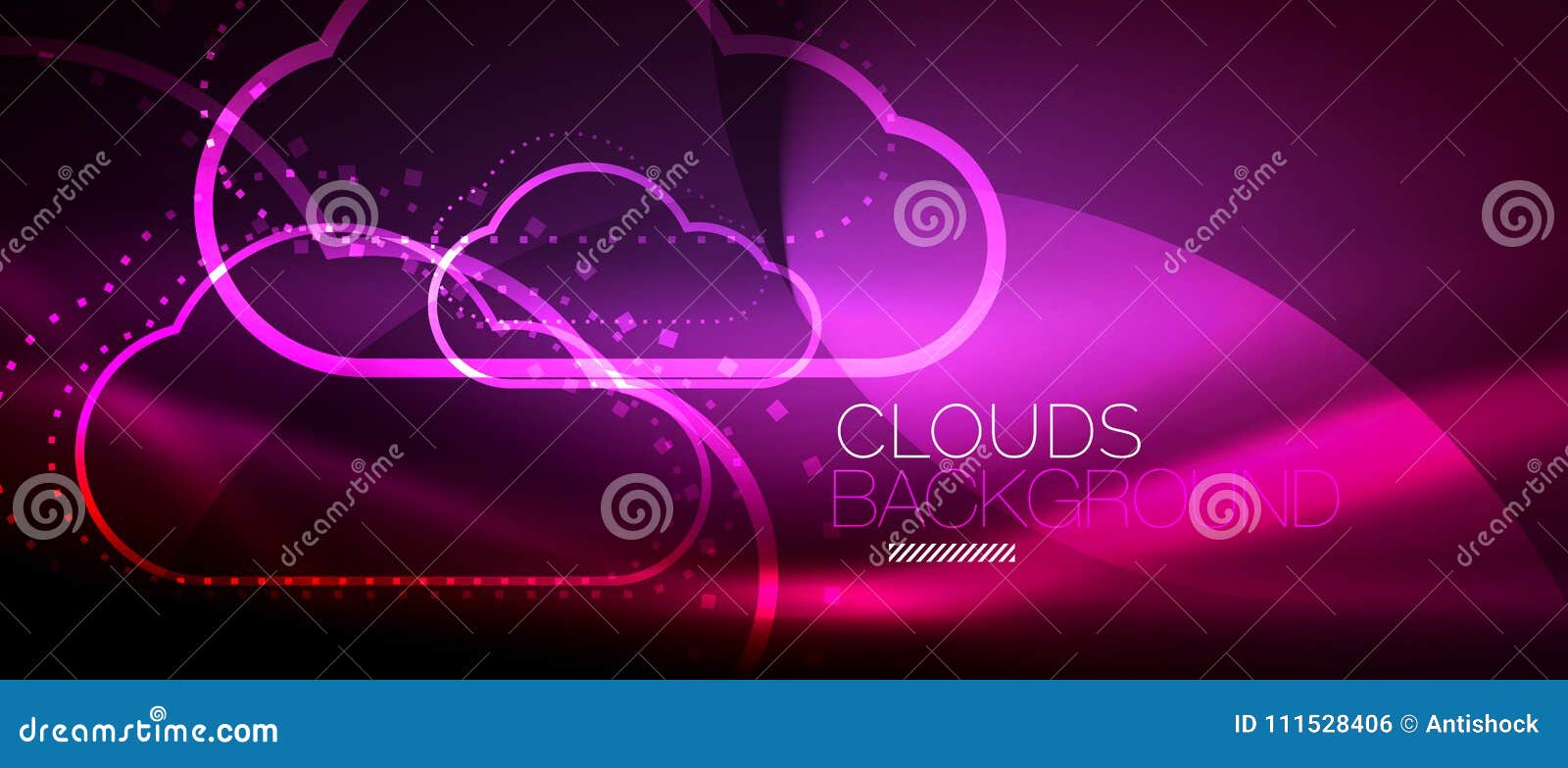 Vector Cloud Computing, Storage Concept Stock Vector - Illustration of data, abstract: 111528406