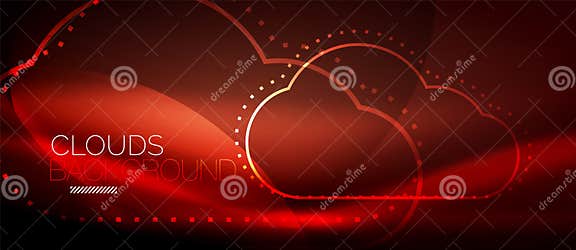 Vector Cloud Computing, Storage Concept Stock Vector - Illustration of ...