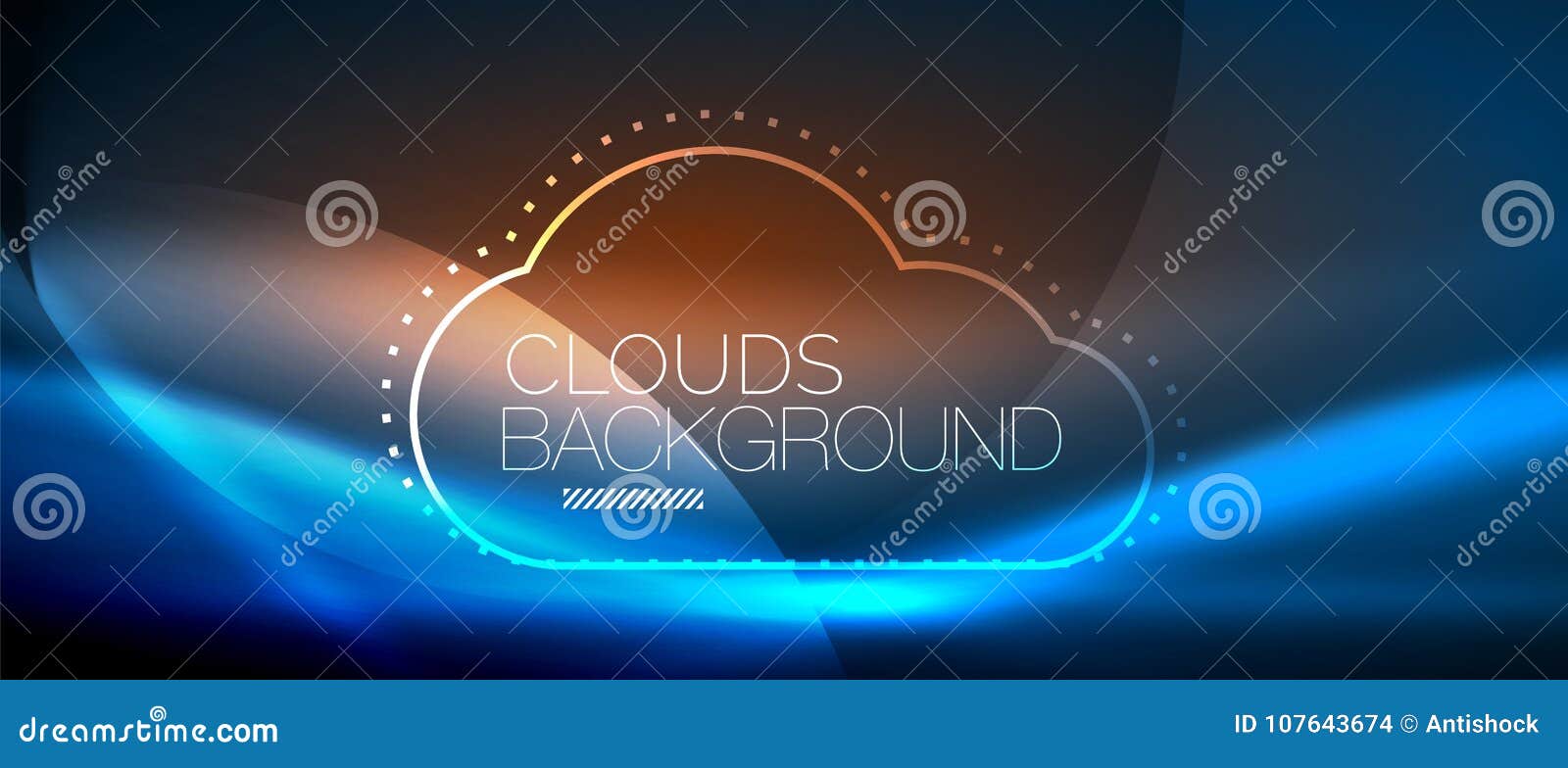 Vector Cloud Computing, Storage Concept Stock Vector - Illustration of element, algorithm: 107643674