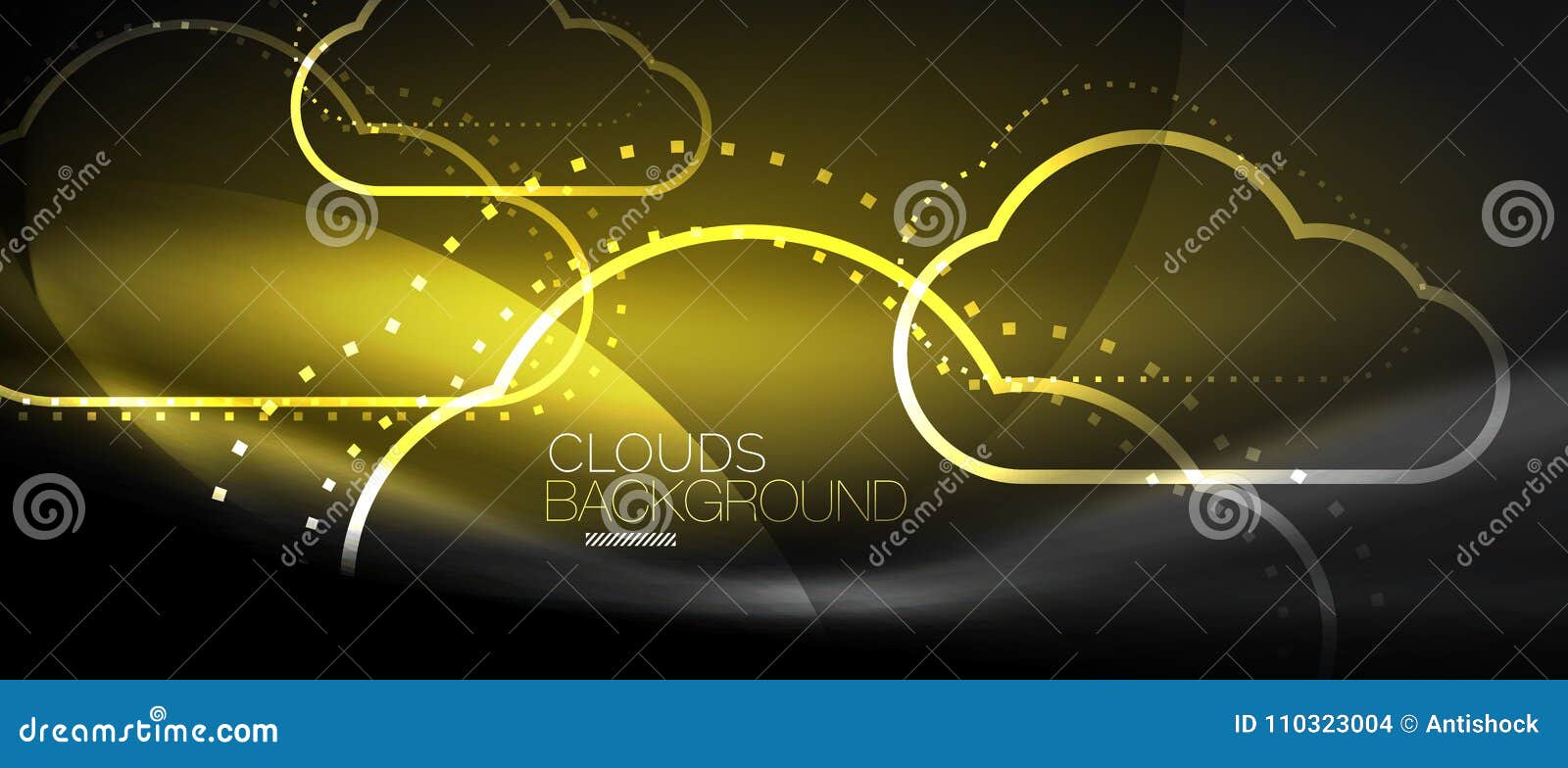 Vector Cloud Computing, Storage Concept Stock Vector - Illustration of electricity, abstract ...