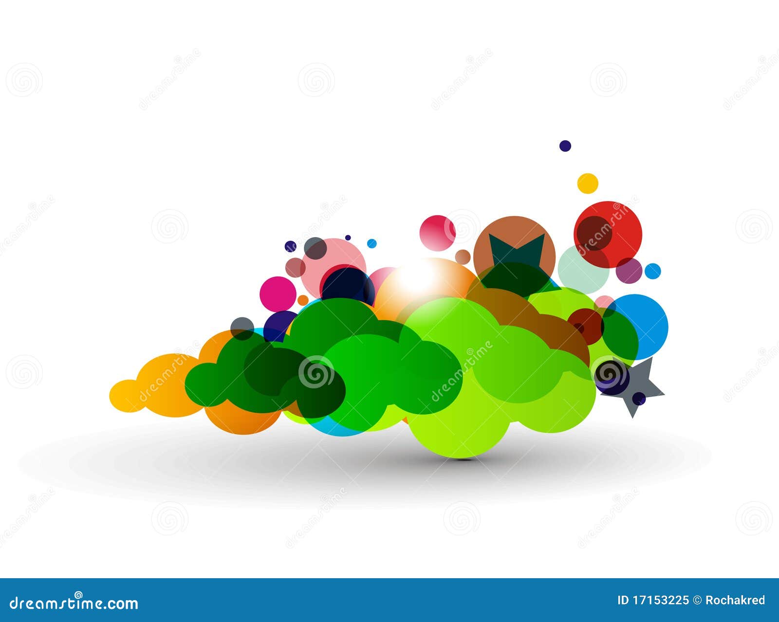Vector cloud design stock vector. Illustration of colorful - 17153225