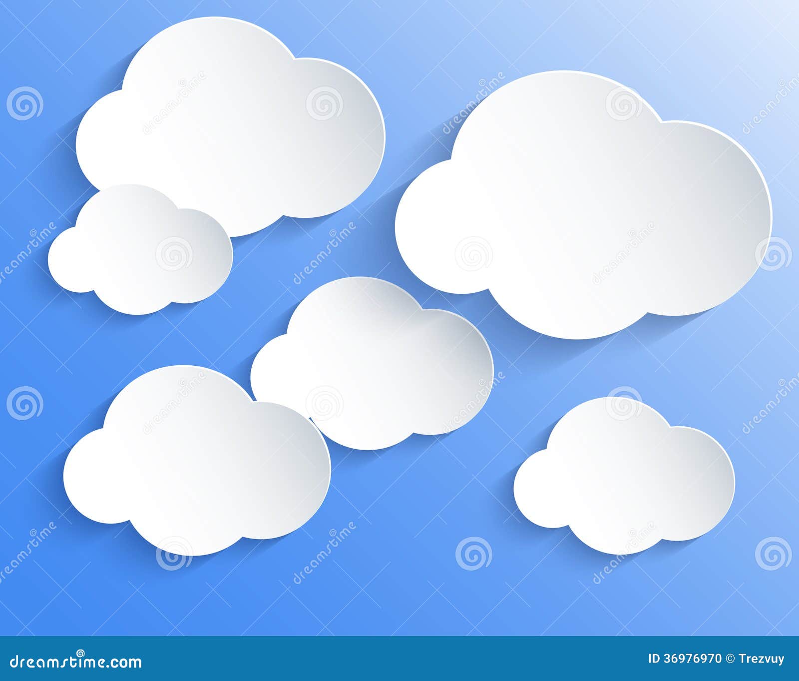 Vector Cloud Design Element Stock Illustration - Illustration of ...