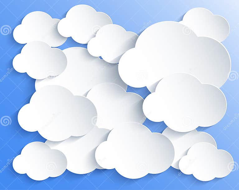 Vector Cloud Design Element Stock Illustration - Illustration of ...