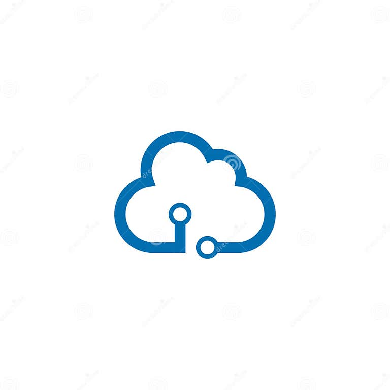 Vector Cloud Technology Logo Template Illustration Stock Vector - Illustration of template ...