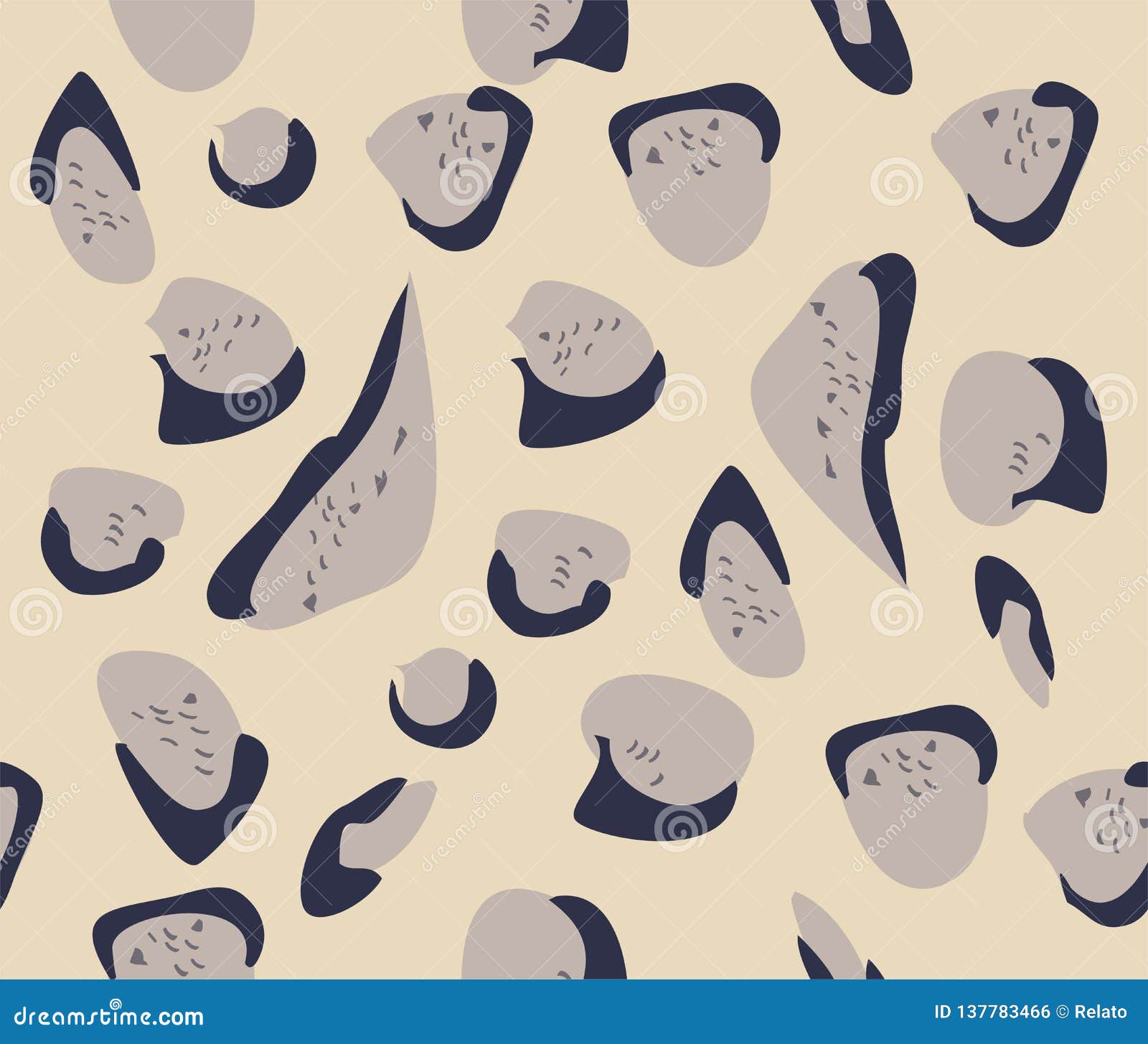 Vector Clouded Leopard Fur Pattern. | CartoonDealer.com #137781031