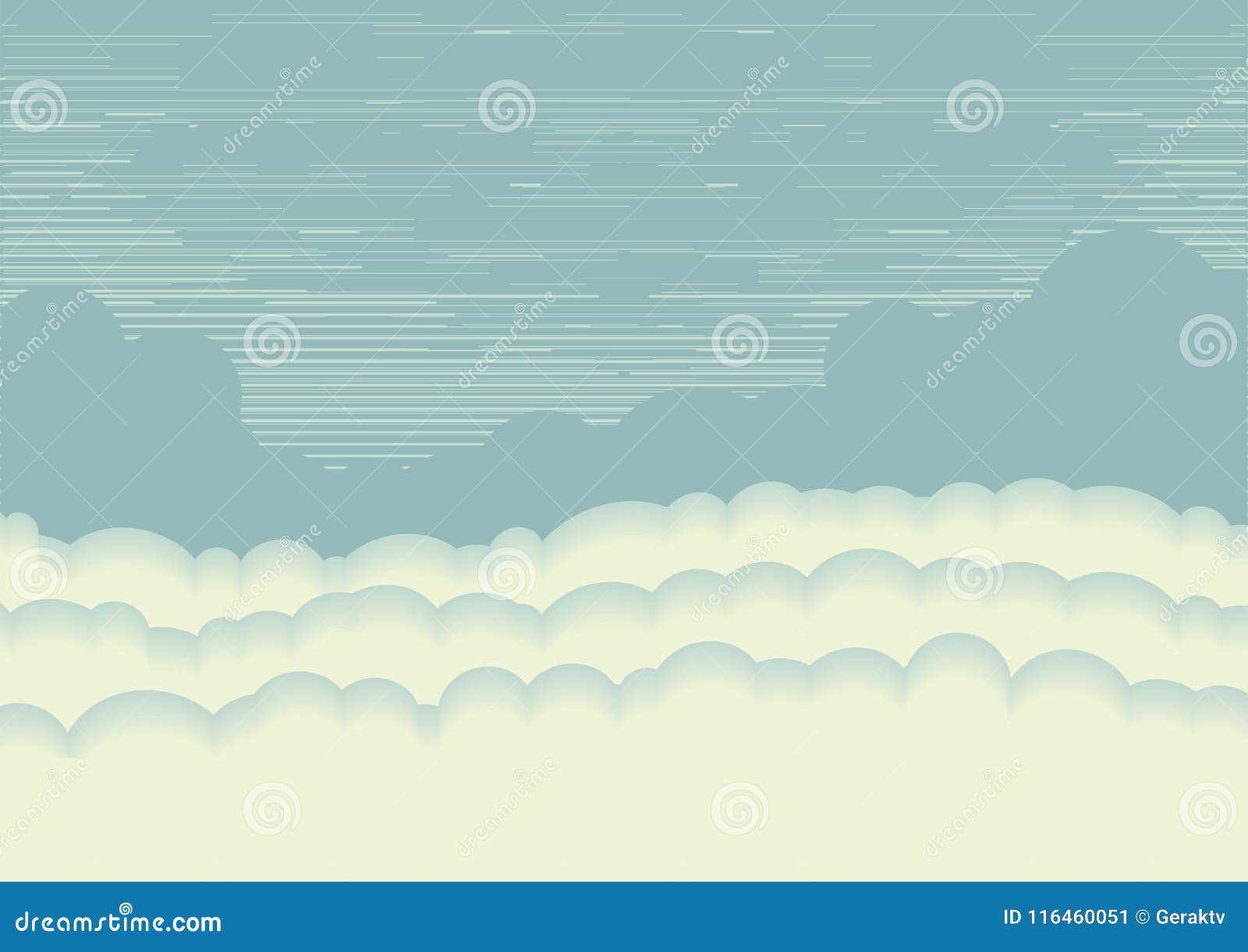 Vector Clouds Background Illustration for Text Stock Vector ...