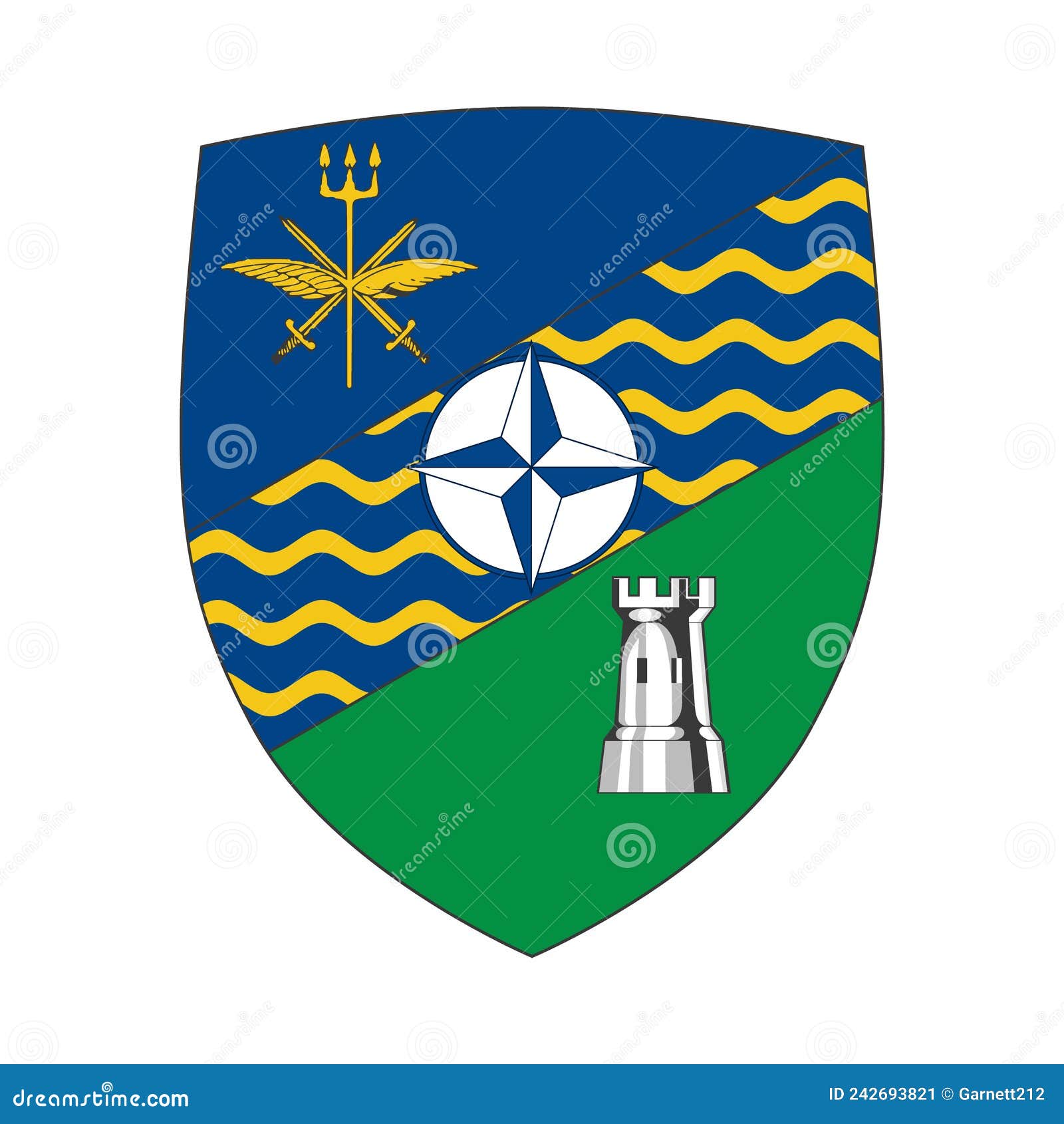 Vector Coat of Arms of the Allied Maritime Command MARCOM is the ...