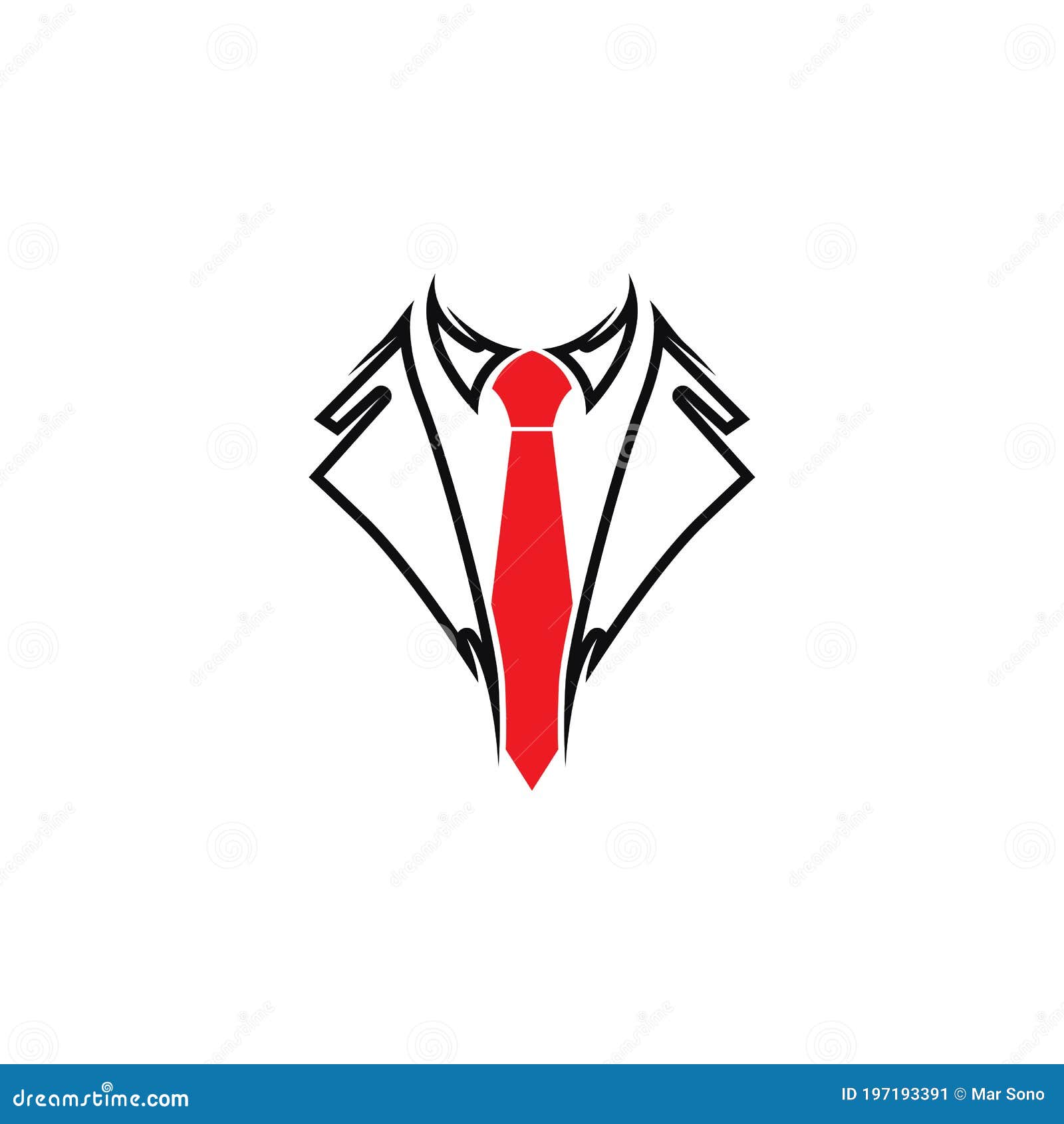 Vector Coat Tie for Business Design Stock Vector - Illustration of ...