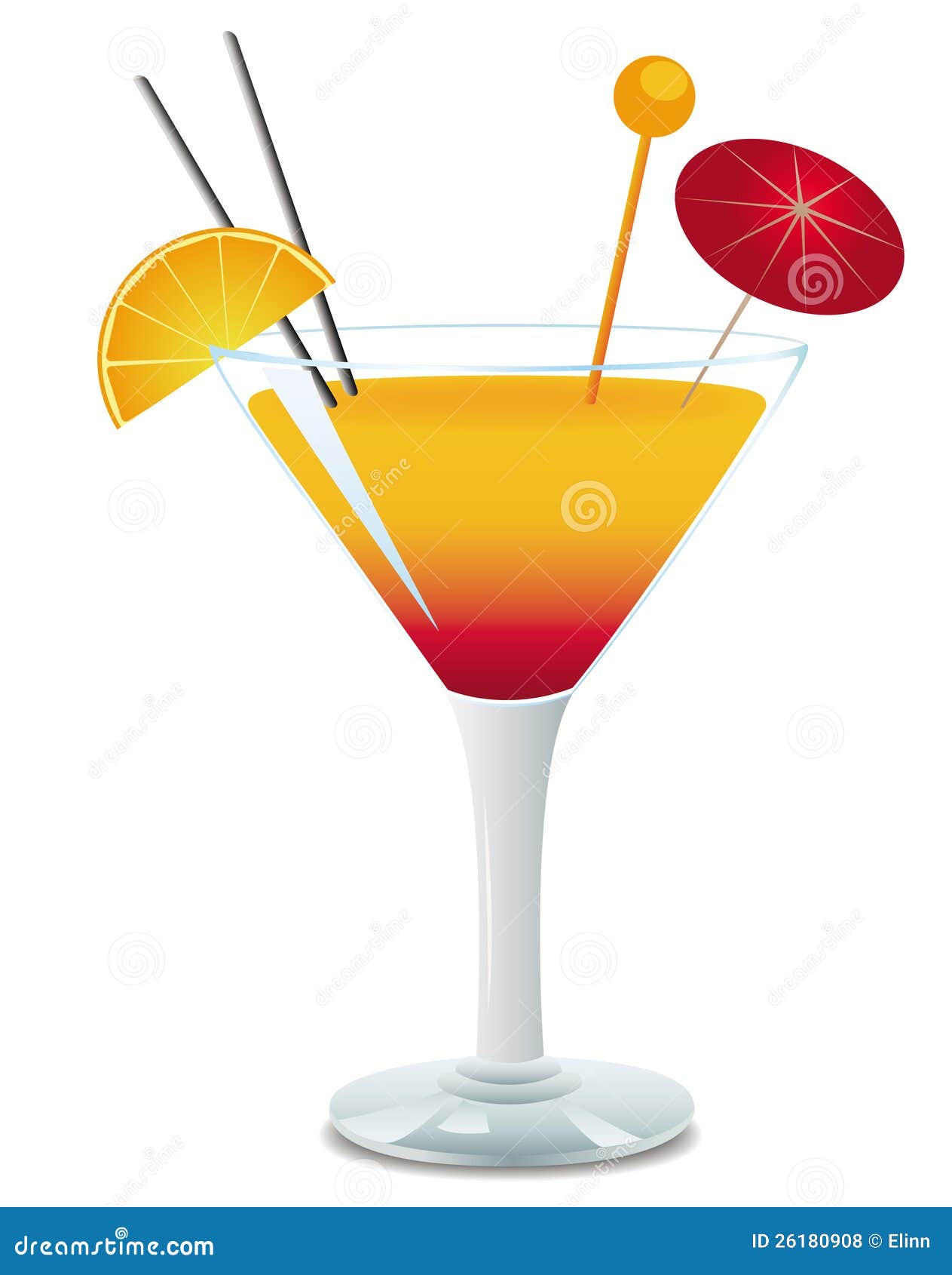 Vector Cocktail stock vector. Illustration of clear, drink - 26180908