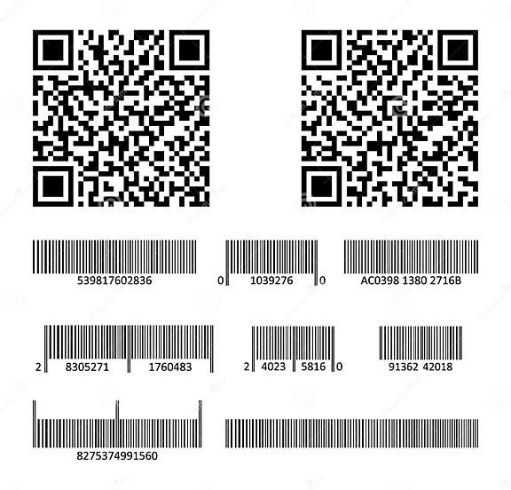 Vector Code Bar for Design Product. Scan Barcode for Packaging Element ...