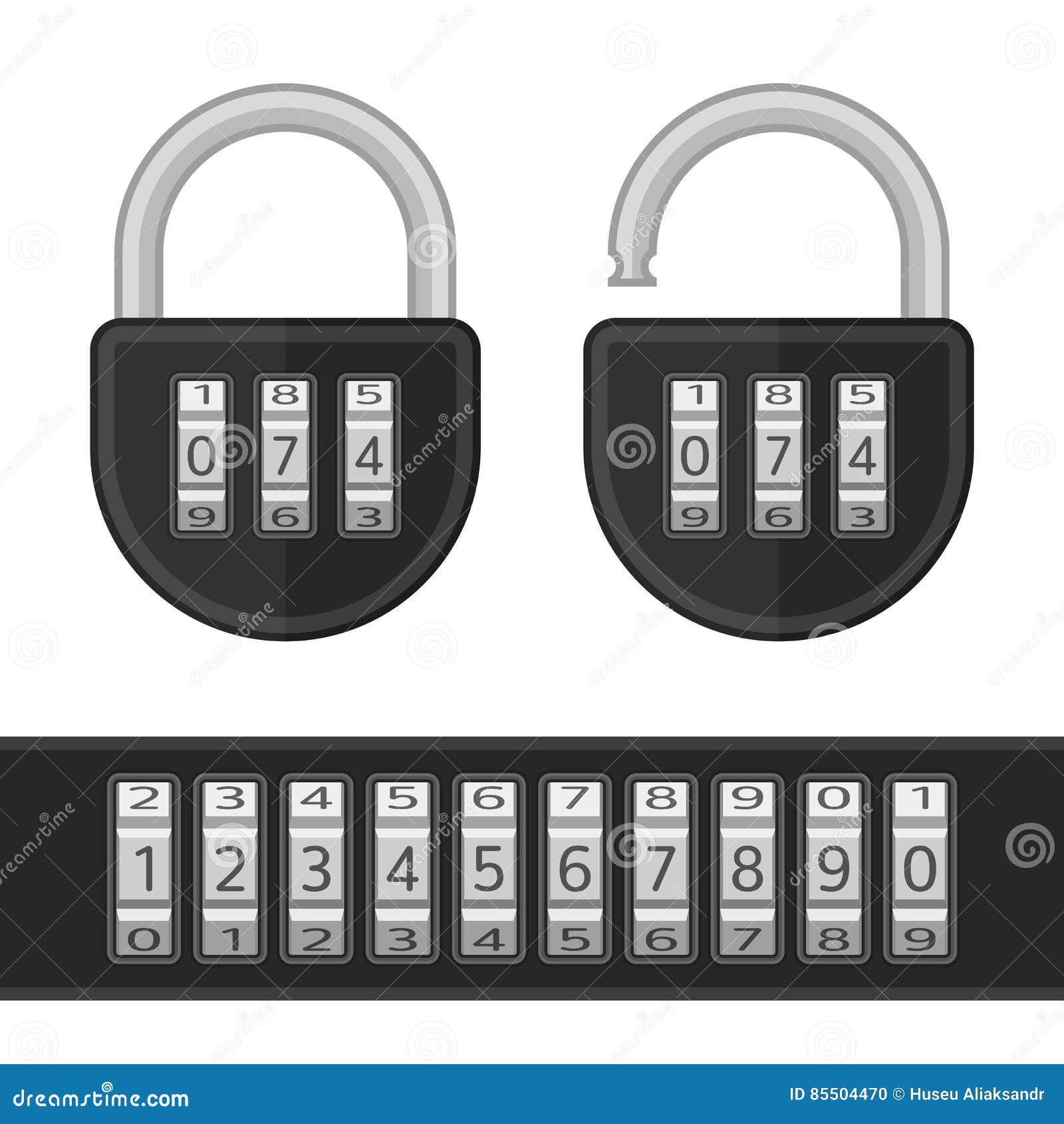 Vector code lock. stock vector. Illustration of guard - 85504470 Vector code lock. stock vector. Illustration of guard - 85504470