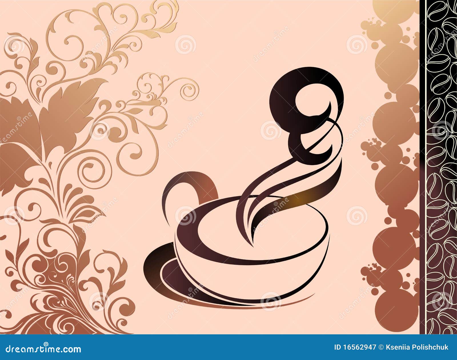 Vector Coffee Background Picture. Image: 16562947