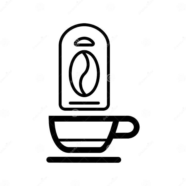 Vector Coffee Cup and Coffee Stick on White Background. Stock Vector ...