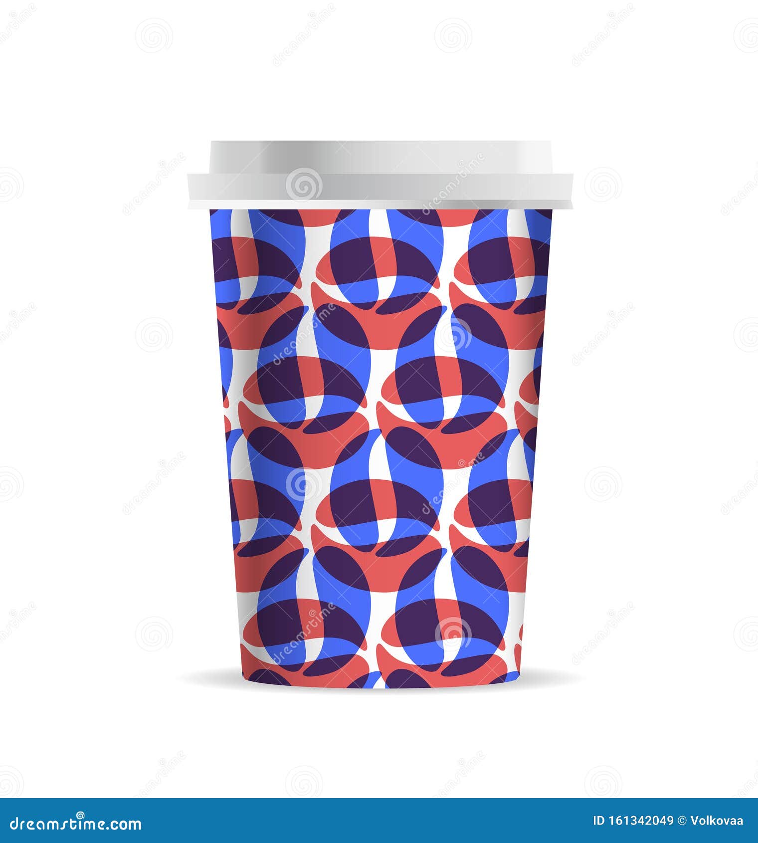 Vector Coffee Cup Template with Coffee Stock Vector - Illustration of ...