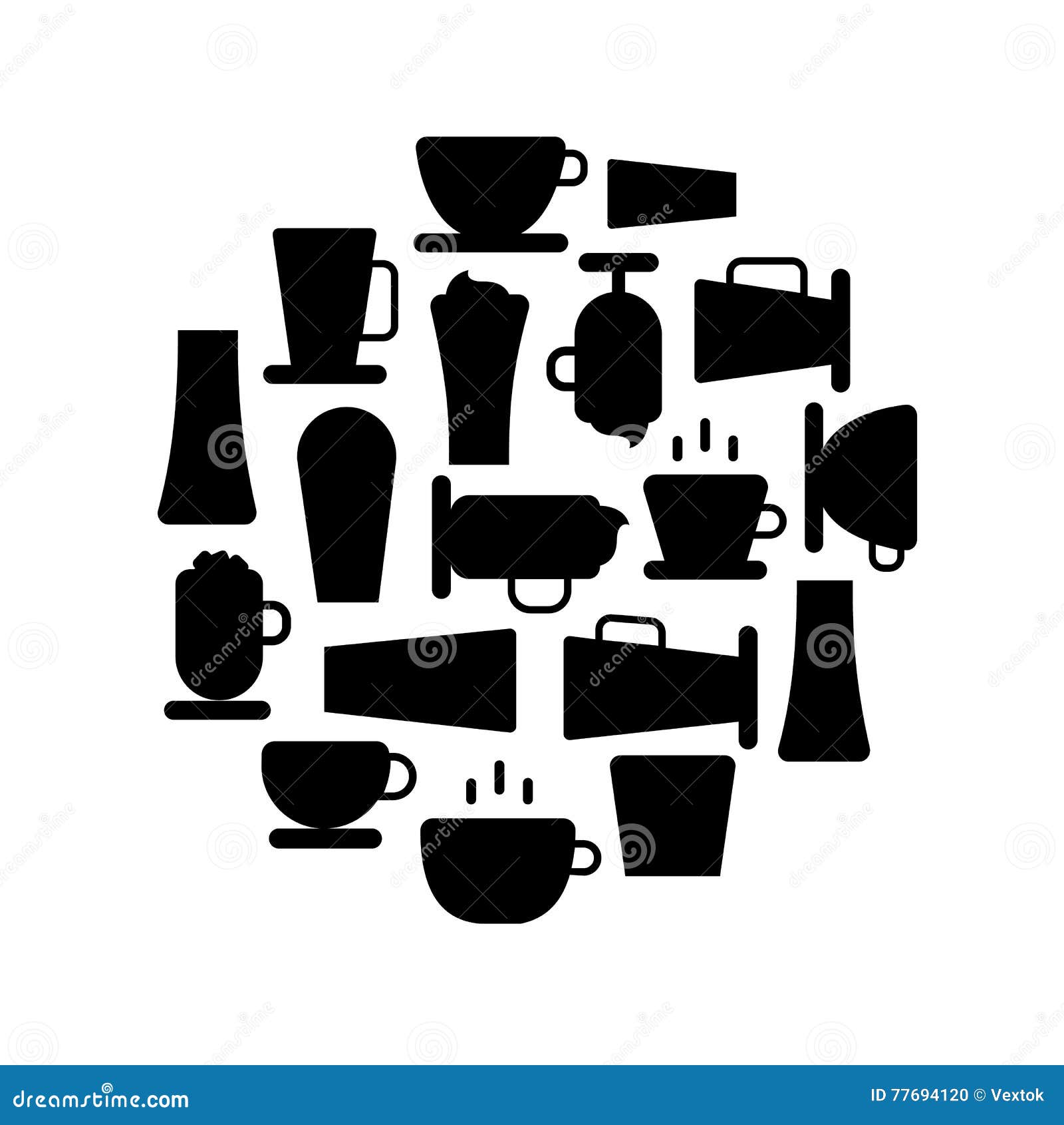 Vector Coffee Shop Background Stock Vector - Illustration of maker ...