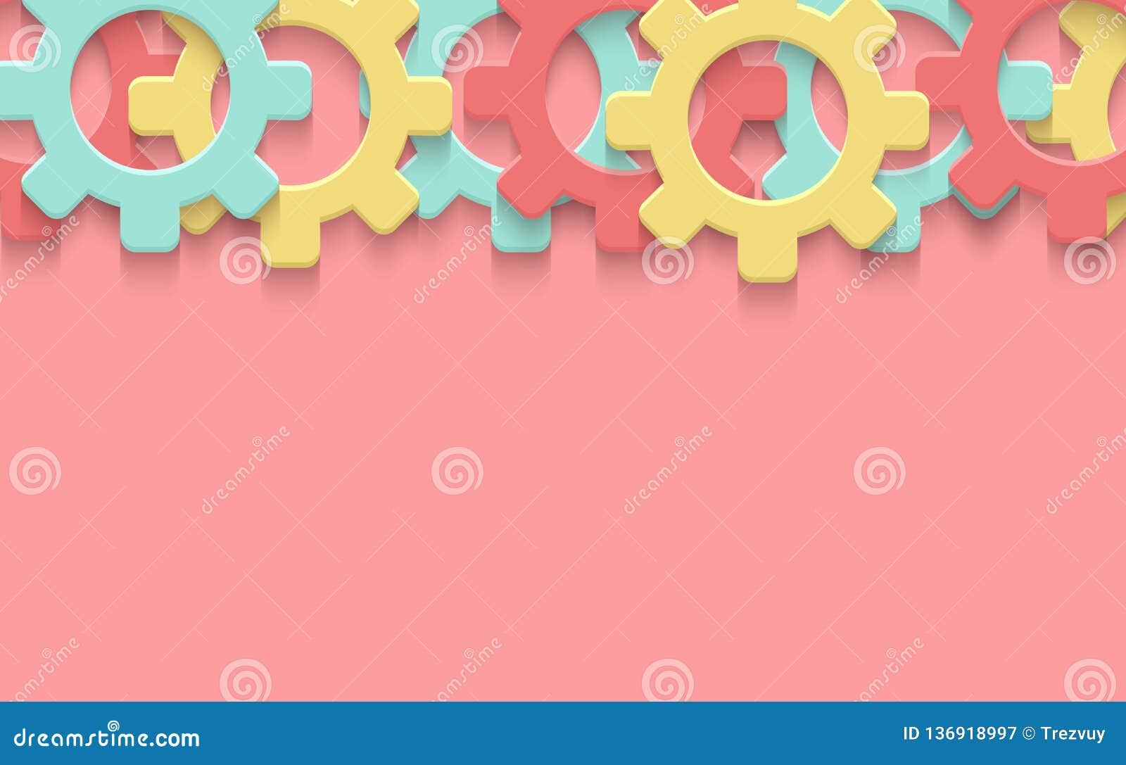 Cogs Or Gear Isolated On White Background. Cartoon Vector ...
