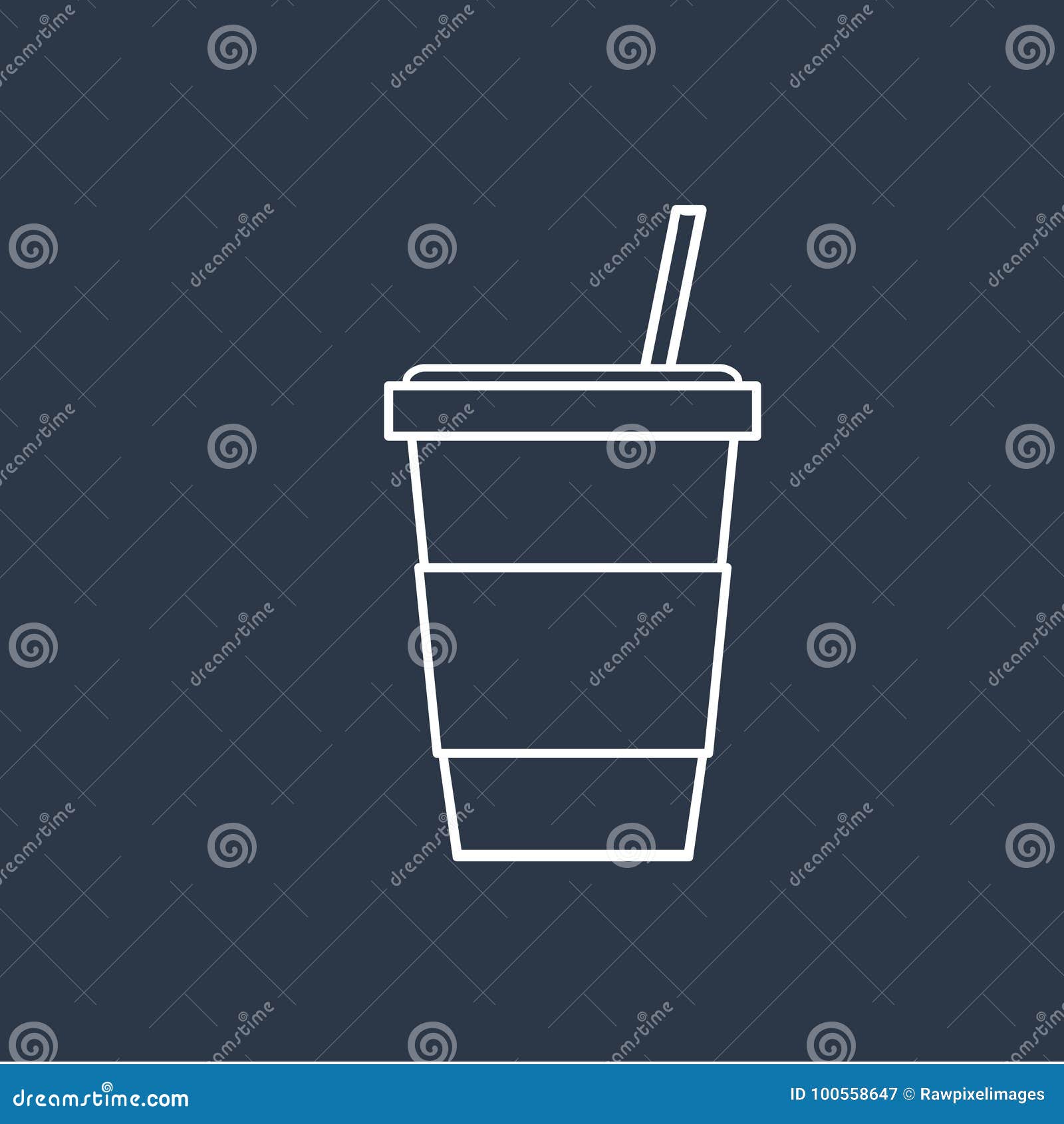Vector of Cold Drink Cup Icon Stock Vector - Illustration of icon ...