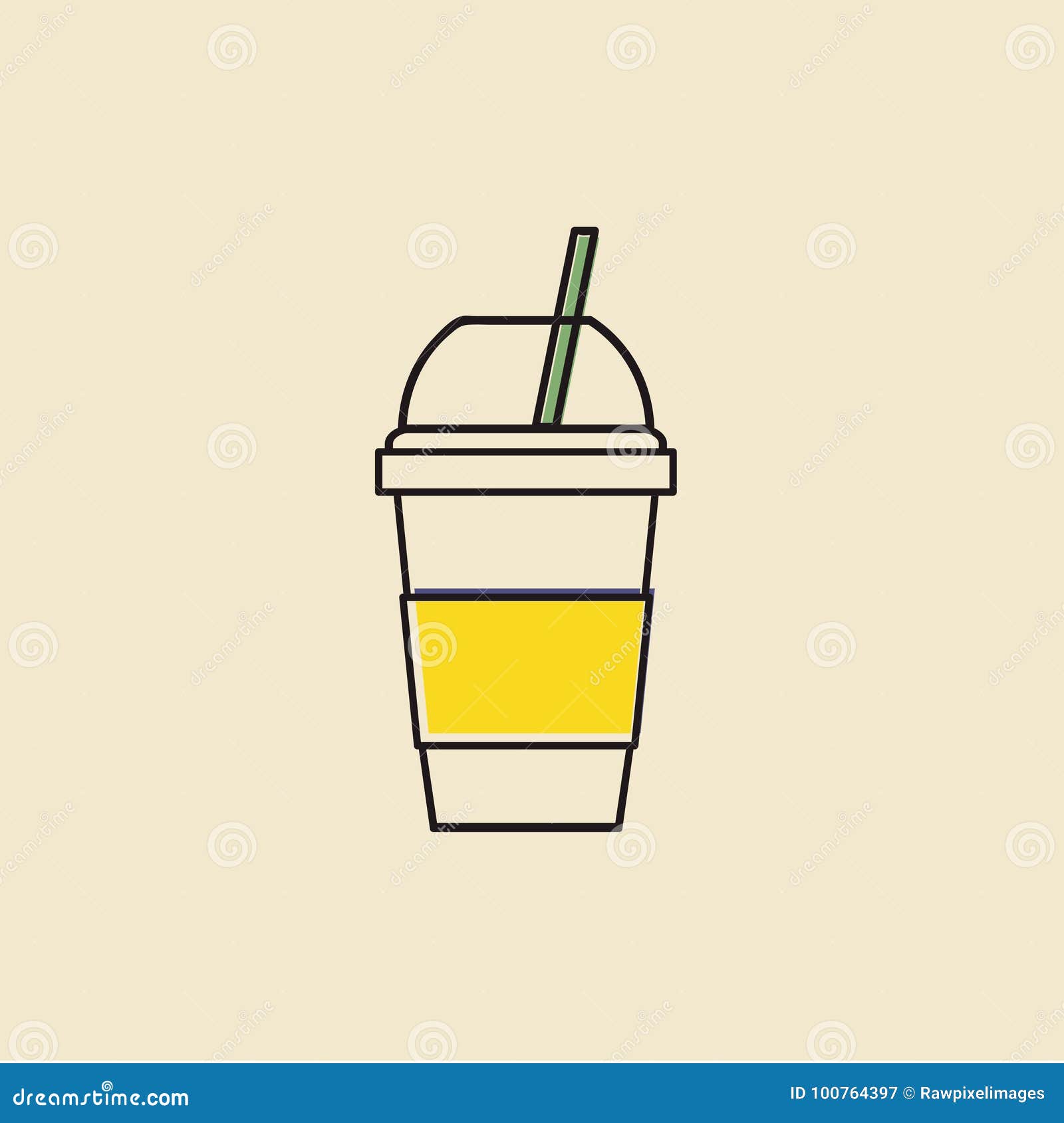 Vector of Cold Drink Cup Icon Stock Vector - Illustration of glass ...