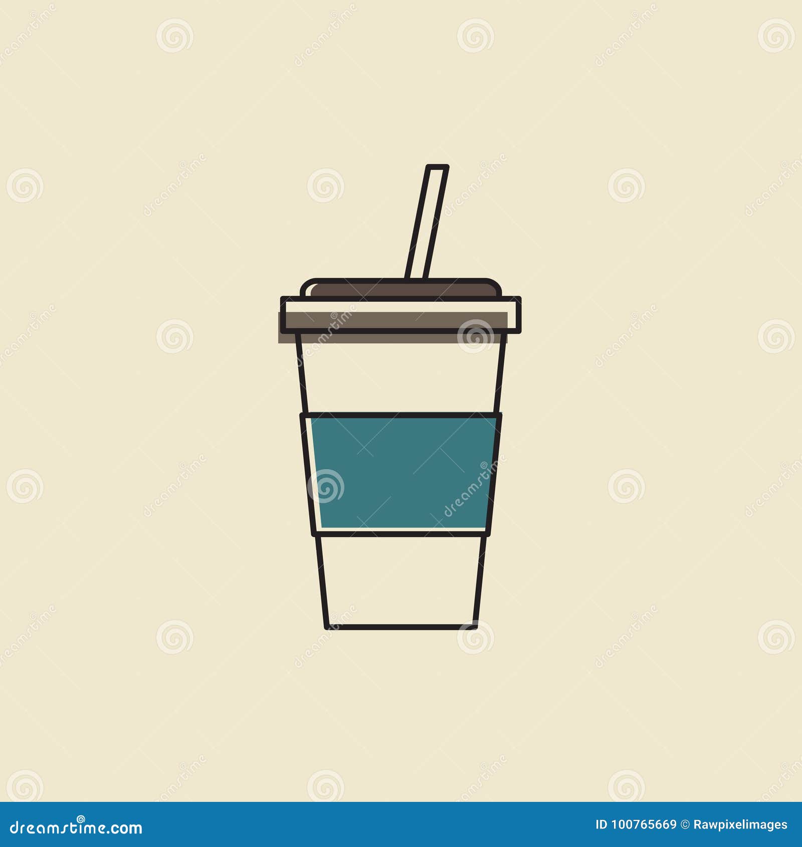 Vector of Cold Drink Cup Icon Stock Vector - Illustration of icon ...