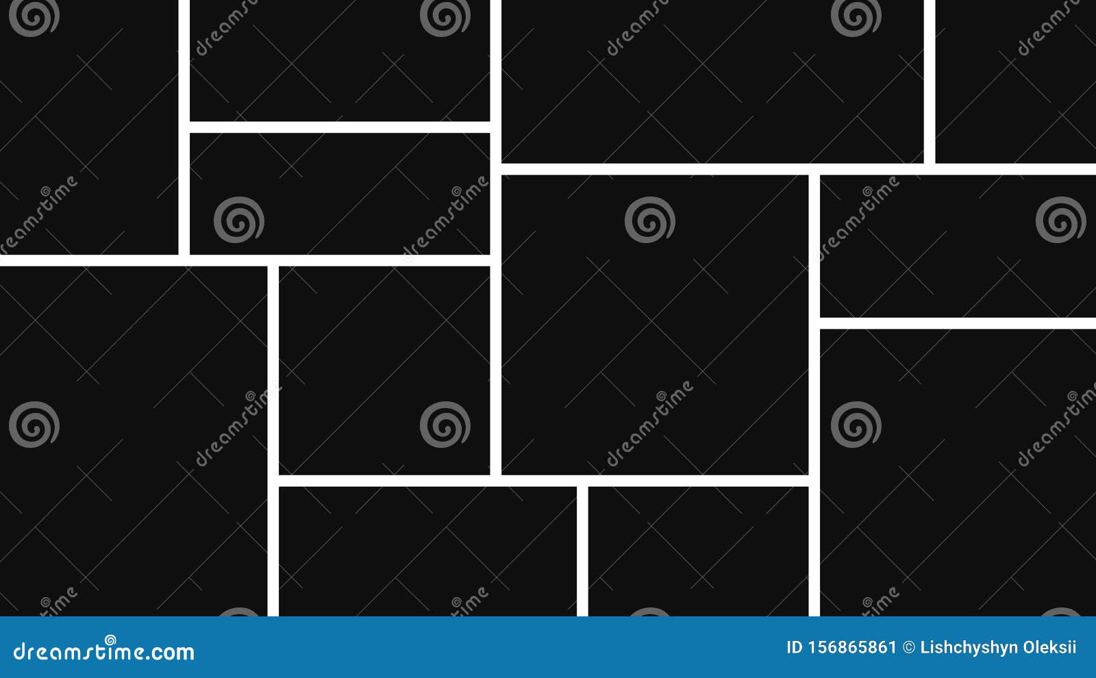Vector Collage Frames for Photo Stock Illustration - Illustration of ...