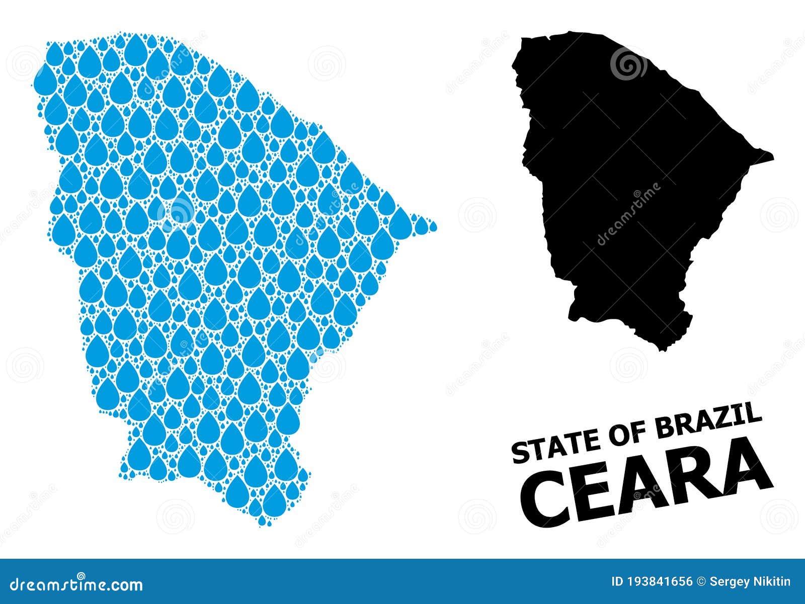 Ceara State Maps Illustration Royalty-Free Stock Image | CartoonDealer ...