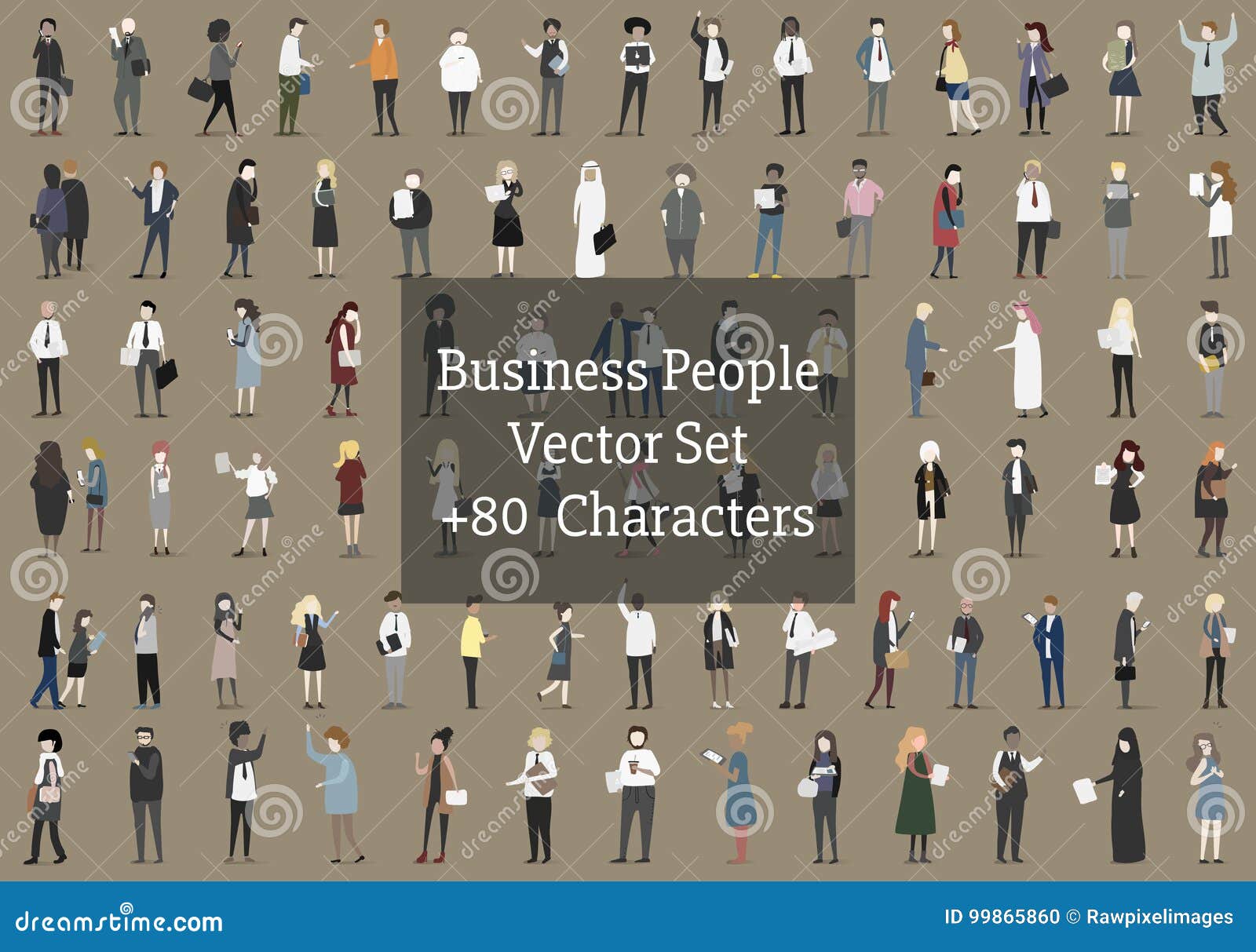 Vector Collection of Business People Stock Vector - Illustration of ...