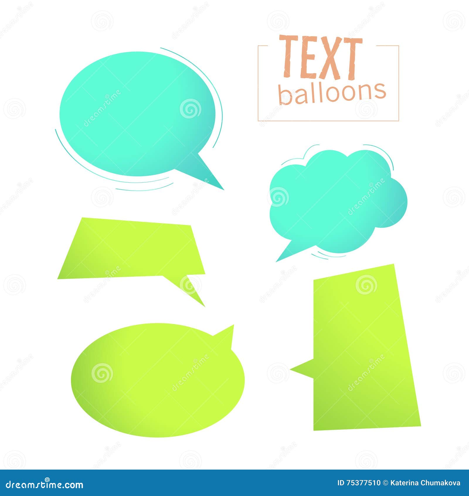 Vector Collection of Dialog Boxes Different Shapes on White Background ... Vector Collection of Dialog Boxes Different Shapes on White Background ...