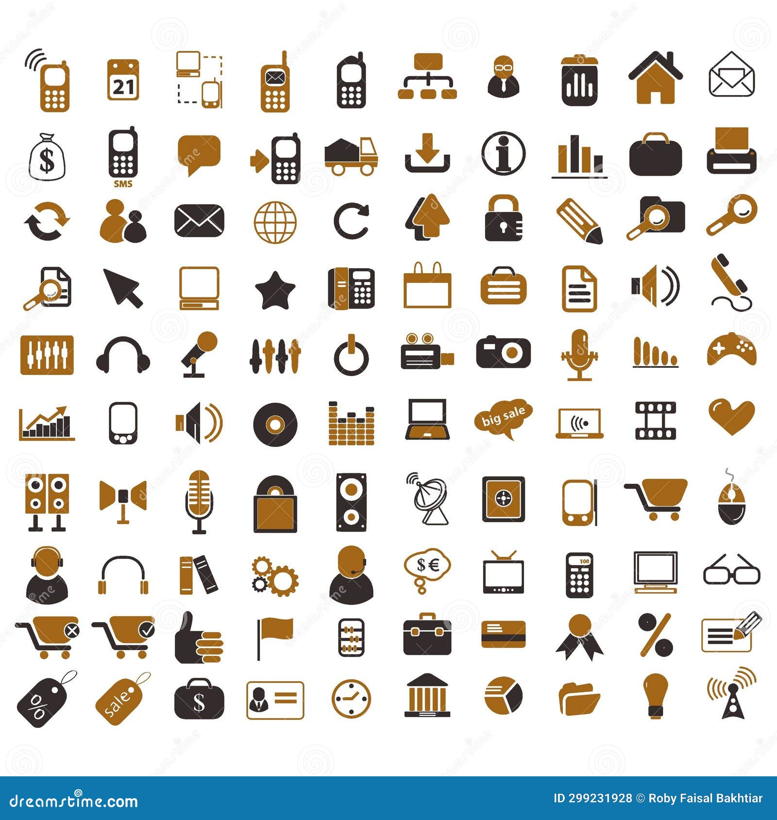 Vector Icon with Technology Theme Stock Illustration - Illustration of ...