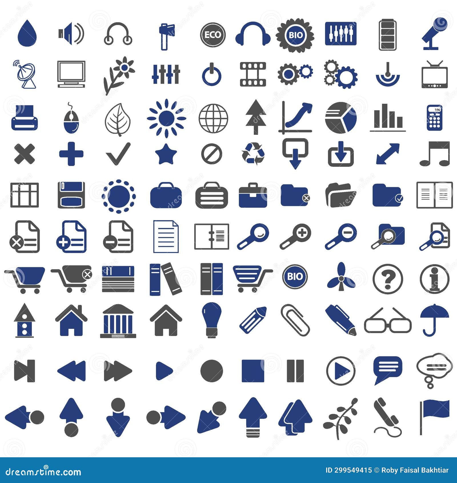 Vector Collection of Icons with Various Themes Stock Vector ...