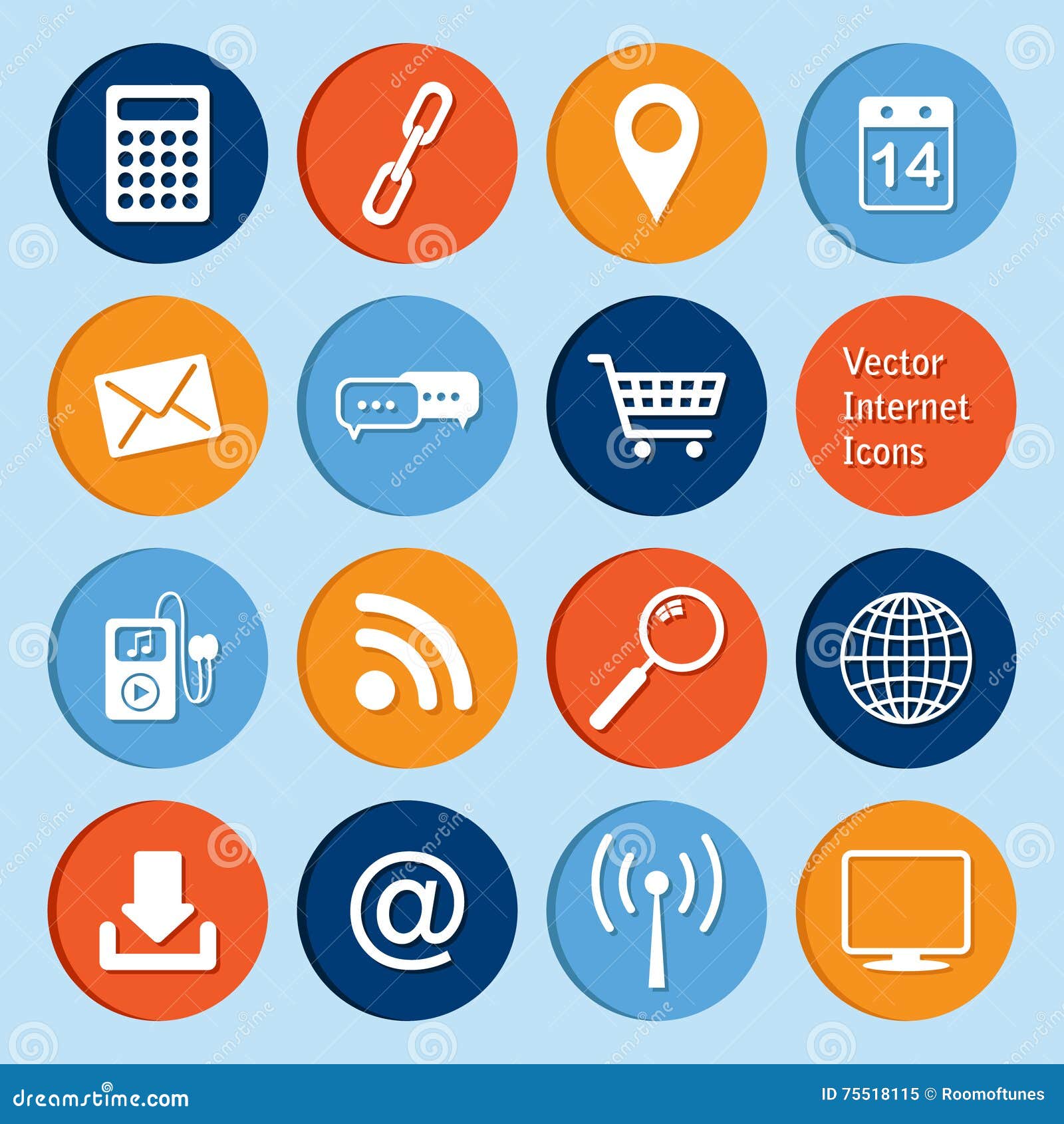 Vector Collection: Internet Icons Stock Vector - Illustration of ...