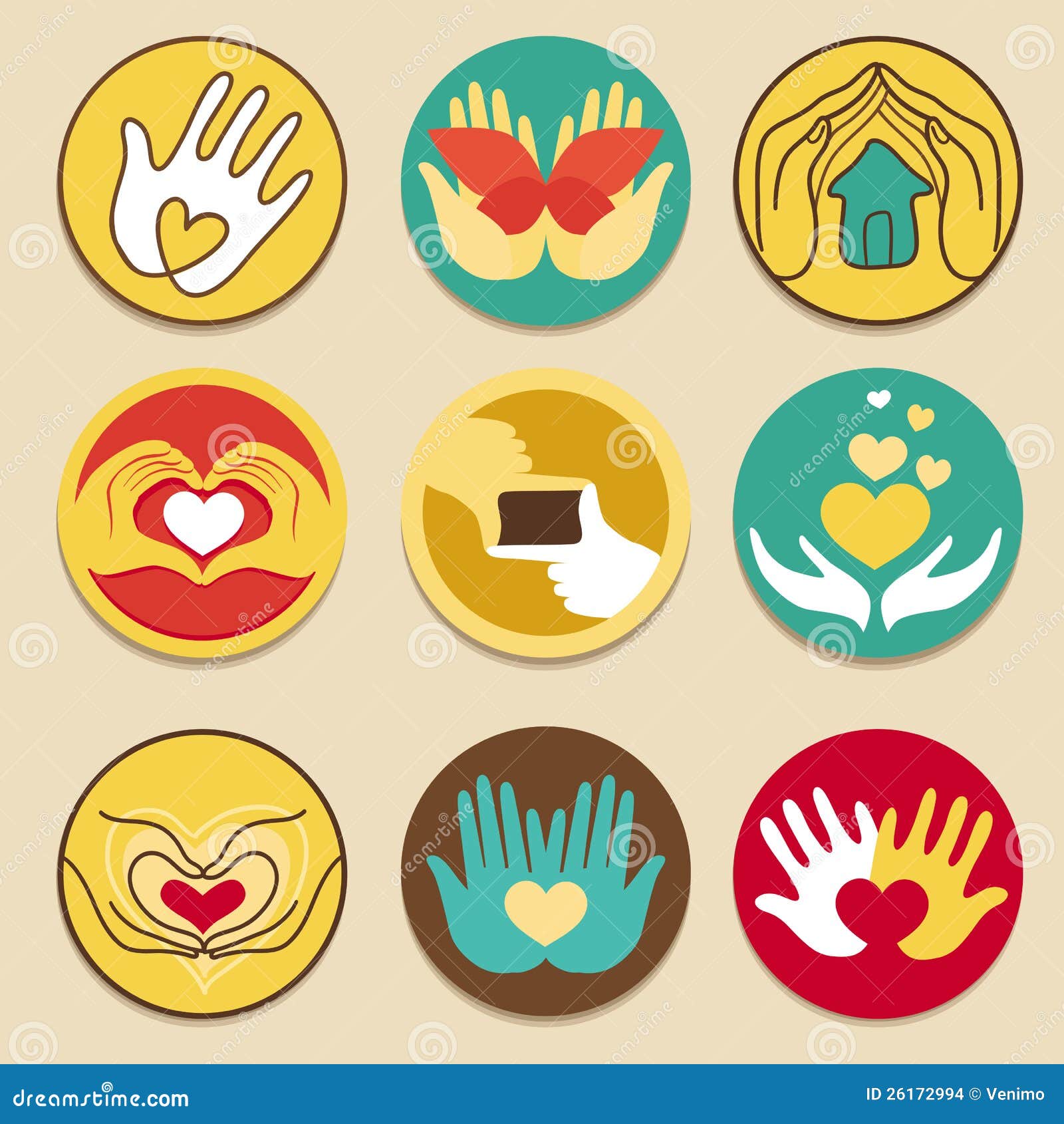 Vector Collection of Love Signs Stock Vector - Illustration of label ...