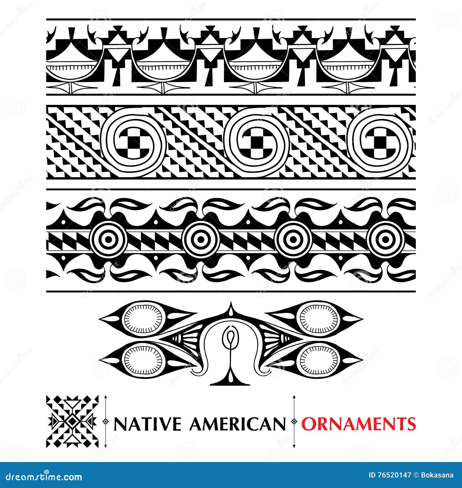 Simple Native American Border Designs