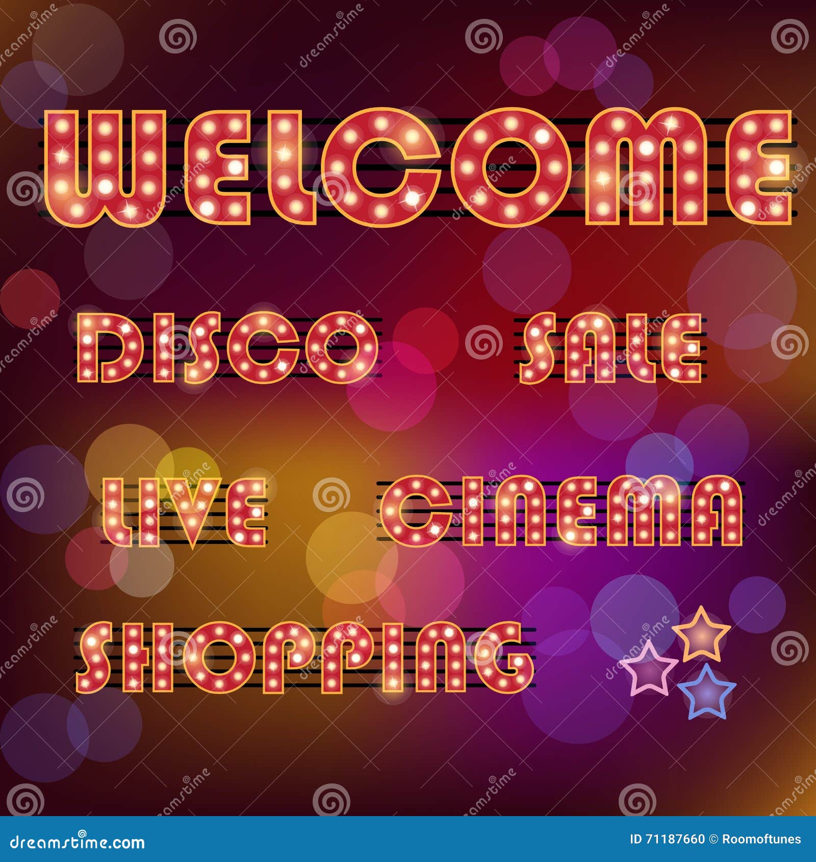 Vector Collection of Neon Signboards Stock Vector - Illustration of ...