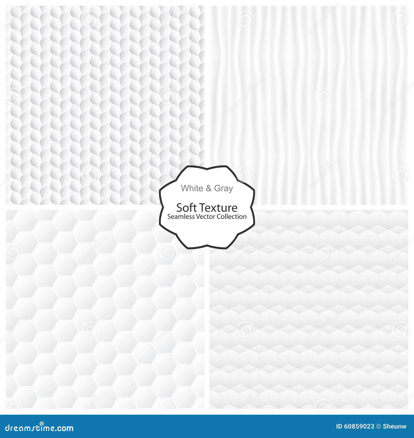 Vector Collection of Seamless Soft Textures Stock Vector - Illustration ...