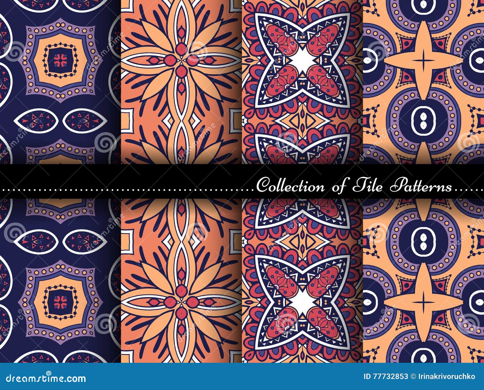 Vector Collection Of Seamless Vintage Patterns | CartoonDealer.com ...