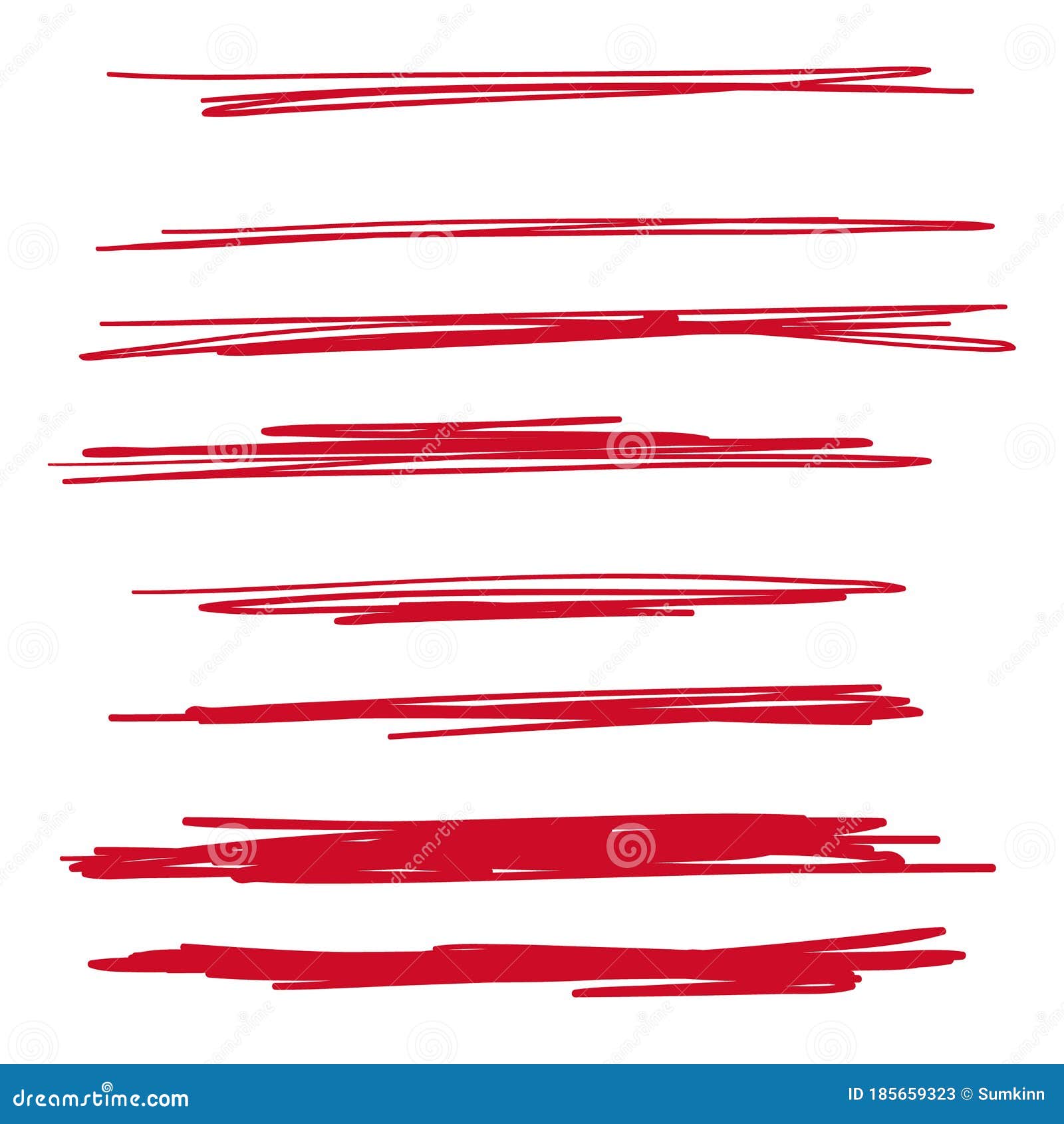 Vector Collection of Underline Stock Vector - Illustration of emphasize ...