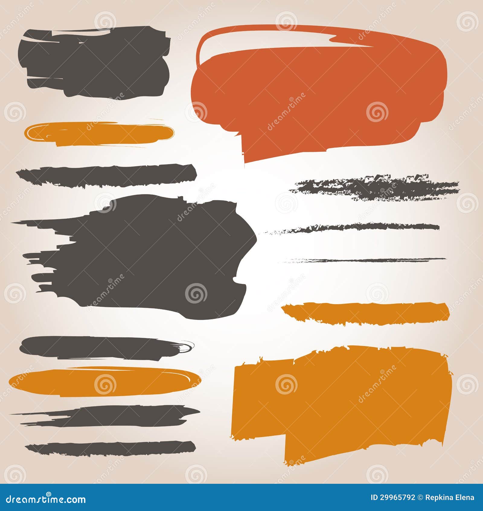 Underlining elements stock vector. Illustration of graphic - 29965792