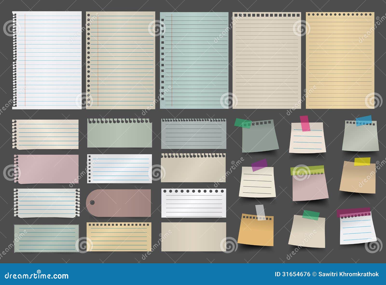 Various Papers Stock Illustrations – 596 Various Papers Stock ...