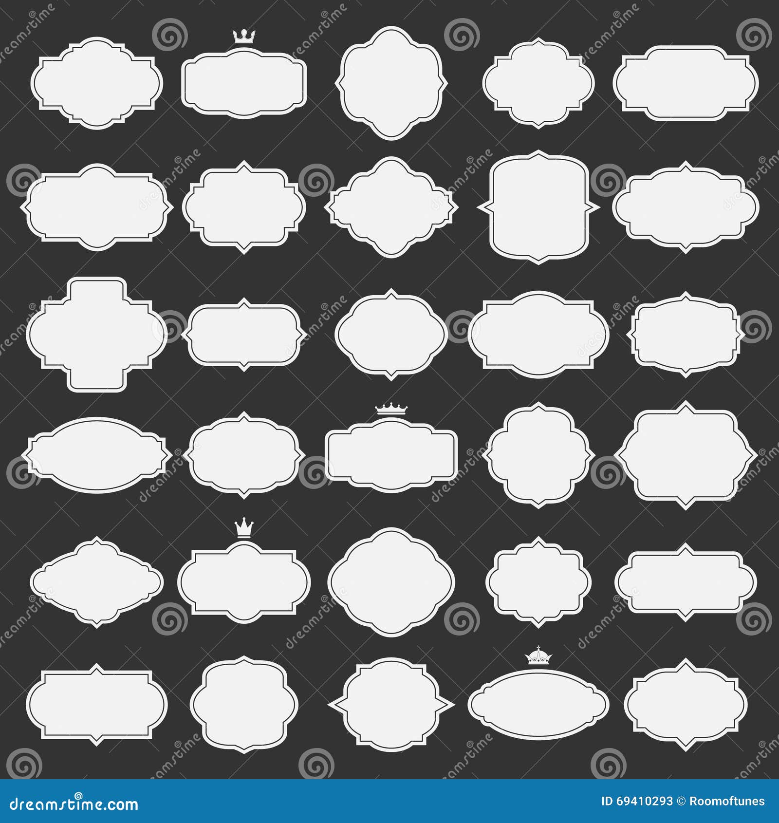 Vector Collection: Vintage Frames Stock Vector - Illustration of emblem ...