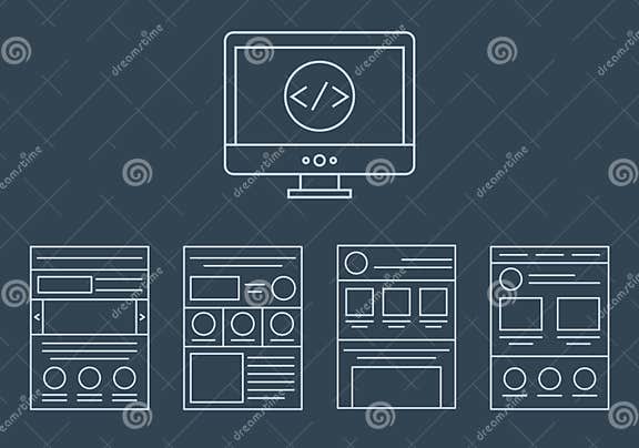 Vector Collection of Web Development Icons - Html Stock Vector ...